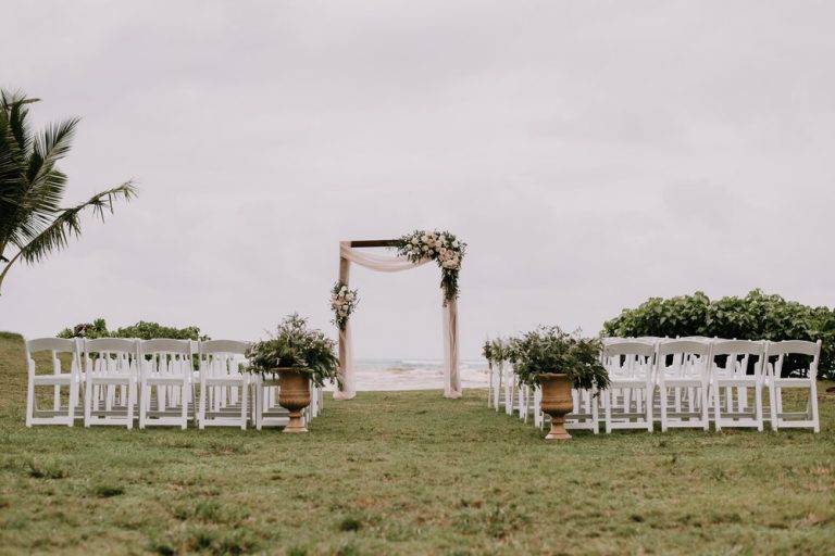 Rustic Post Arch - Loulu Palm Event Equipment Rental