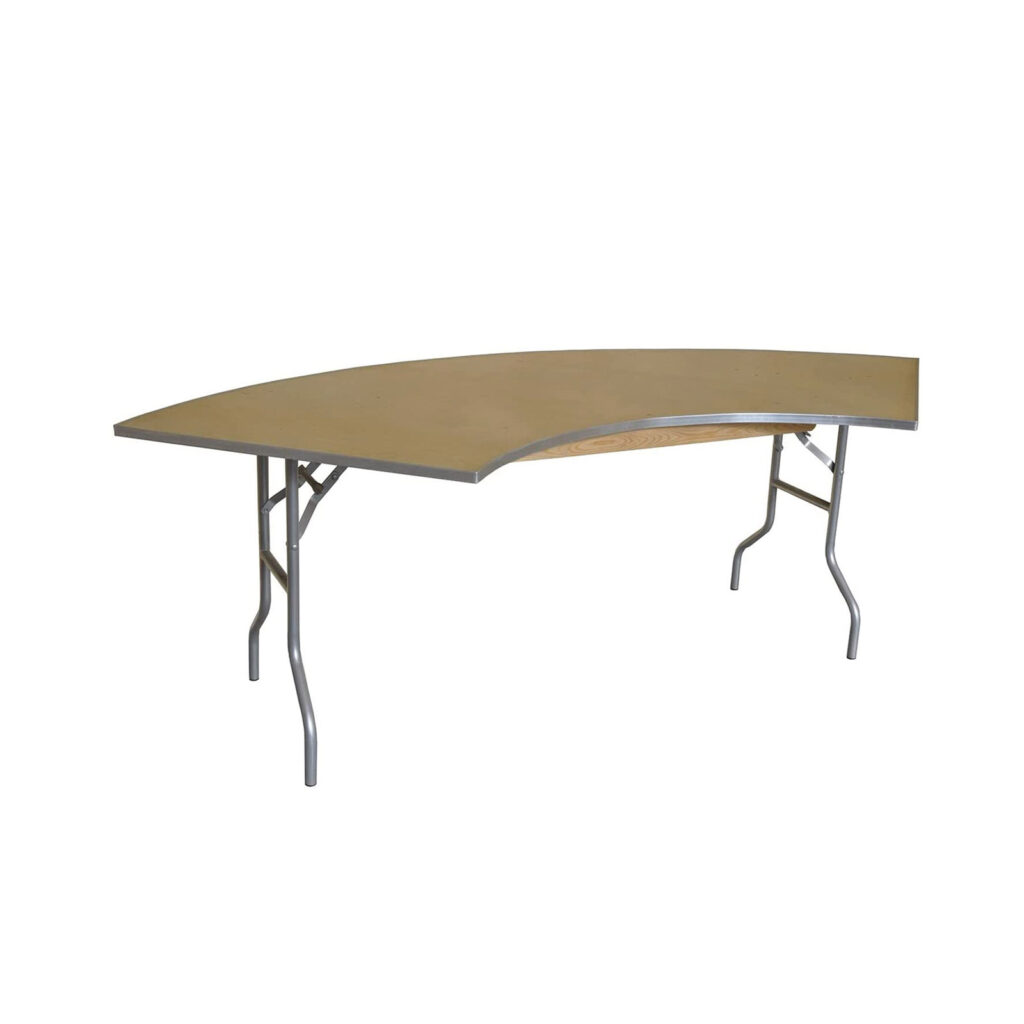 Specialty Tables Serpentine banquet - Loulu Palm Event Equipment Rental