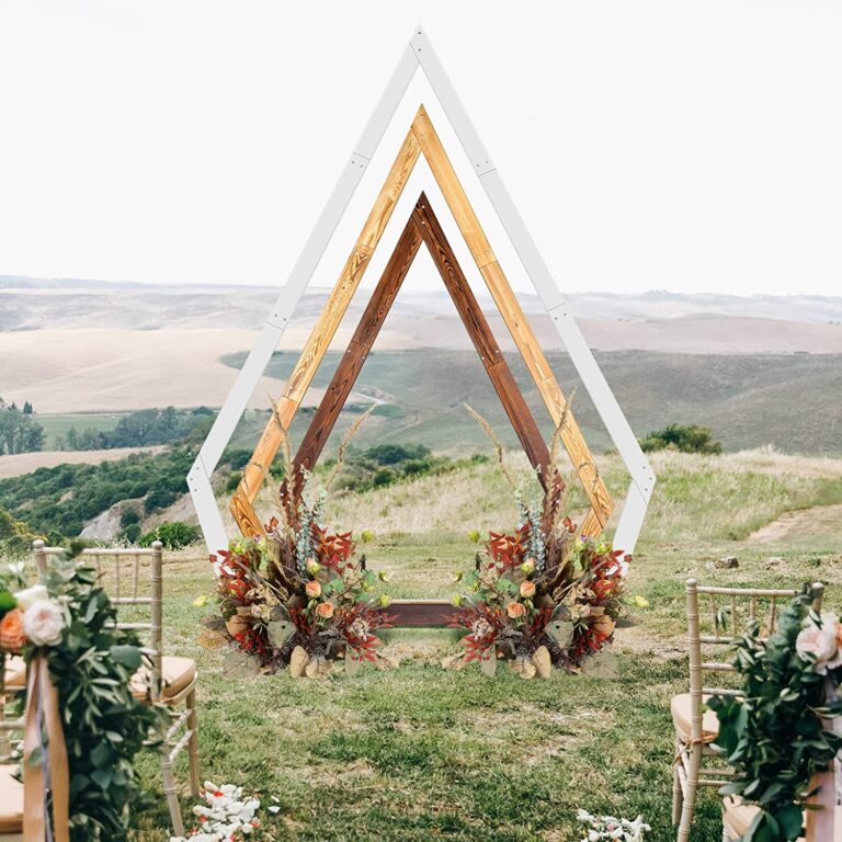 Wooden 3 Piece Diamond Altar or Backdrop - Loulu Palm Event Equipment ...