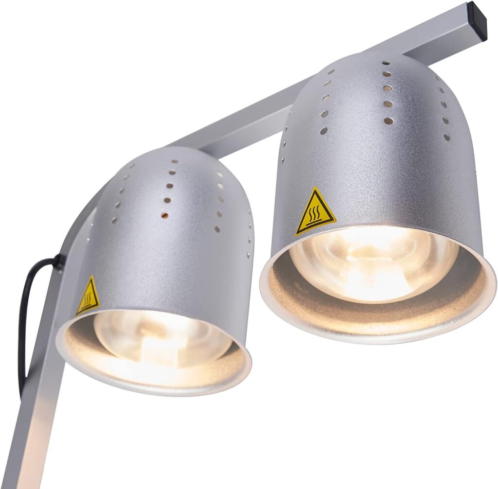 Double Headed Heat Lamp - Loulu Palm Event Equipment Rental